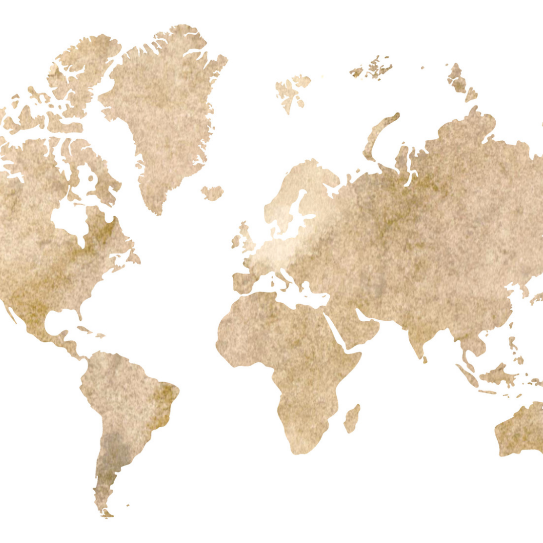 Mapa Mundi Acuarela Beige – La Flora Design